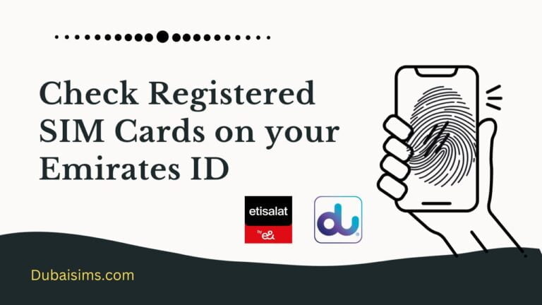 How to Check Du SIM Number - 6 Best Methods - Dubai Sims