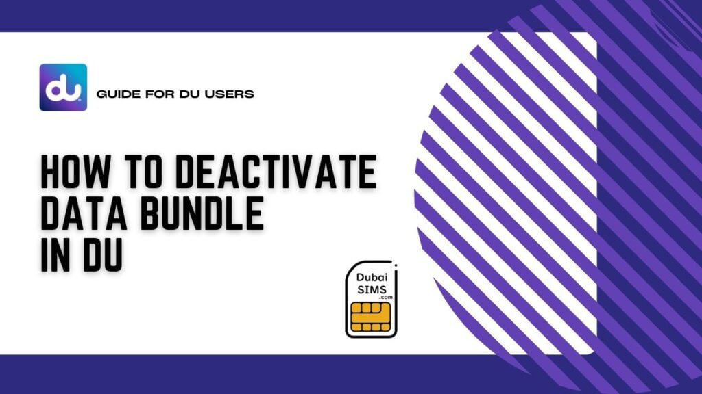 How to Deactivate Du Data Bundles - Step by Step Guide - Dubai Sims