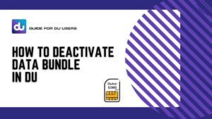 How to Deactivate Du Data Bundles - Step by Step Guide - Dubai Sims