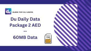Du Daily Data Package 2 AED – Daily Data Credit Du 60MB Offer - Dubai Sims