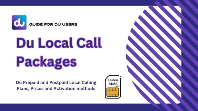 Du Local Call Packages – Daily, Weekly, Monthly - Dubai Sims