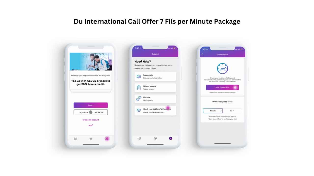 Du International Call Offer 7 Fils per Minute - How to Subscribe? - Dubai Sims